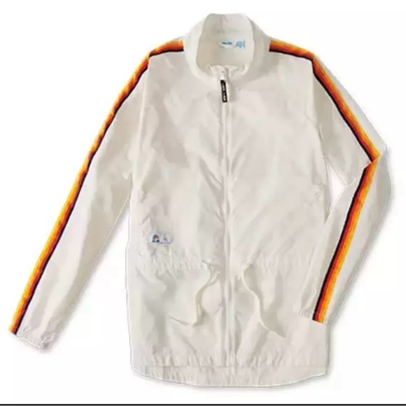 Aldi | Jackets & Coats | Aldi Gear 224 Womens White Stripe Print ...